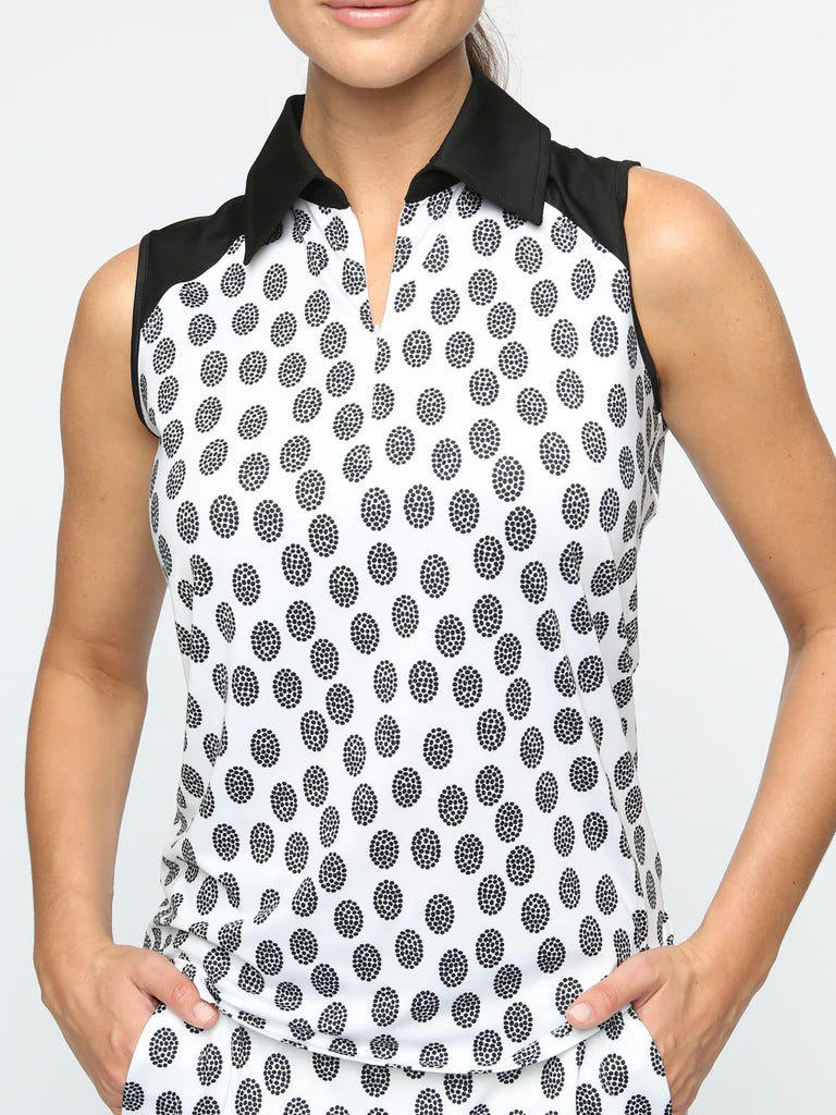 Belyn Key Kali Sleeveless - Mosaic Polka Dot (FINAL SALE ITEM) | Skorzie